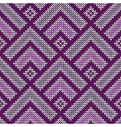 Seamless wool knitted pattern Royalty Free Vector Image