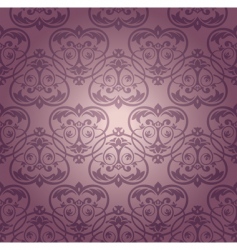 Silver damask wallpaper Royalty Free Vector Image