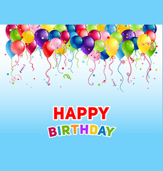 Bright holiday balloons isolated Royalty Free Vector Image