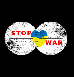 Crossed out flag of russia in the sign stop Vector Image