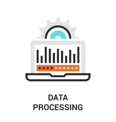 Data management icon Royalty Free Vector Image