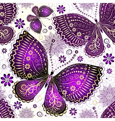 Seamless white floral spring pattern Royalty Free Vector