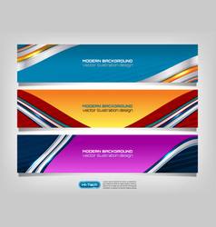 Header curve background design Royalty Free Vector Image