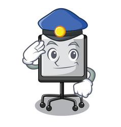Police bulletin board with cartoon shape Vector Image