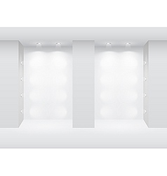 Empty white room Royalty Free Vector Image - VectorStock