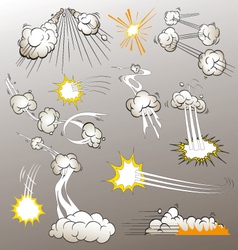 Comic book bullets set Royalty Free Vector Image