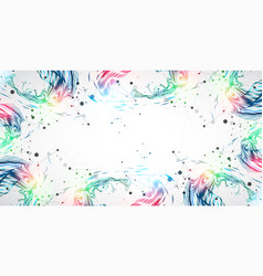 Abstract particle vortex with plexus effect Vector Image