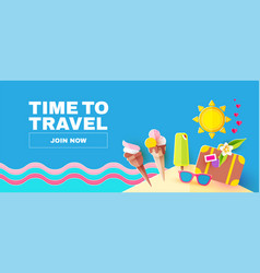 Advertisement on travel suitcase Royalty Free Vector Image Advertisement on travel suitcase Royalty Free Vector Image