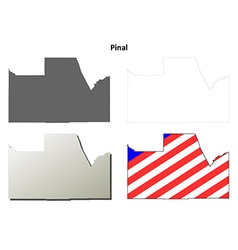Arizona outline map set Royalty Free Vector Image
