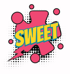 Nice comic word Royalty Free Vector Image - VectorStock