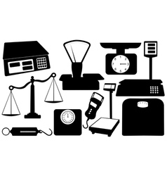 Weight measurement instrumentation tools Vector Image