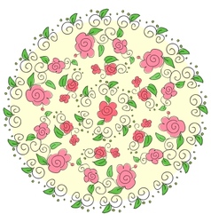 Ornamental round floral pattern Royalty Free Vector Image