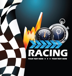 Racing poster Royalty Free Vector Image - VectorStock