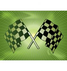 Checkered corner red Royalty Free Vector Image
