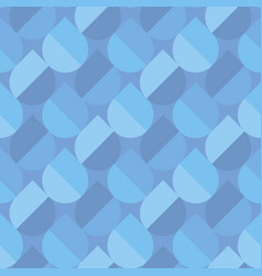 Fun simple water drop geometric seamless pattern Vector Image