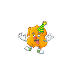 Clown chicken coxinha in shape a cartoon Vector Image