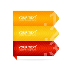 Arrow speech templates for text Royalty Free Vector Image