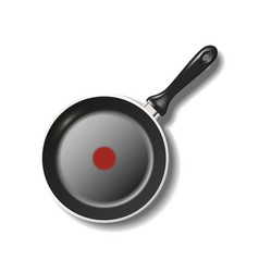 Cartoon cast iron skillet with non-stick coating Vector Image