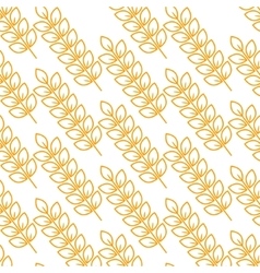 Wheat field seamless pattern Royalty Free Vector Image