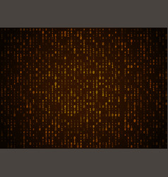 Binary Code Dark Background Big Data Royalty Free Vector