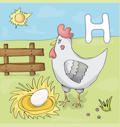 Alphabet letter m and monkey abc book Royalty Free Vector