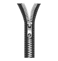 Open closed zipper fly zip fastener clasp locker Vector Image
