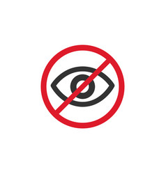 Sensitive content flat icons isolated Royalty Free Vector