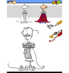 Drawing and coloring task for children Royalty Free Vector