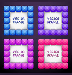 Abstract creative square frame consisting Vector Image