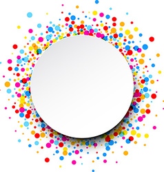 Round background with drops Royalty Free Vector Image