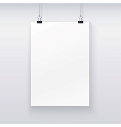 Template of a paper sheet for your design Vector Image