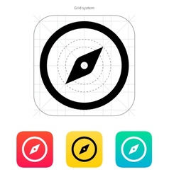 West direction compass icon Royalty Free Vector Image