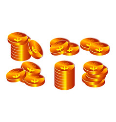 Money stack logo design template Royalty Free Vector Image