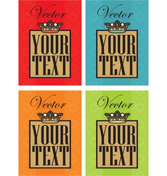 Set king label Royalty Free Vector Image - VectorStock