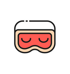 Eye mask sleeping night accessory blindfold Vector Image