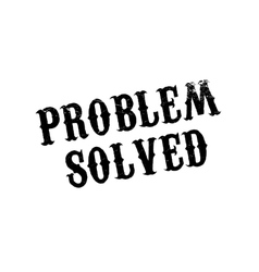Problem solved rubber stamp Royalty Free Vector Image