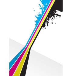 Cmyk color strips Royalty Free Vector Image - VectorStock