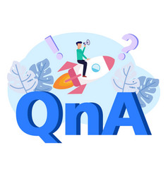 Graphic cartoon character qna Royalty Free Vector Image