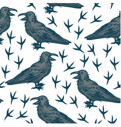 Crow Footprint Vector Images (24)
