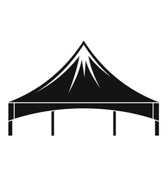 Event tent icon simple style Royalty Free Vector Image