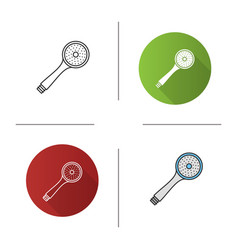 Shower head type icons set outline style Vector Image