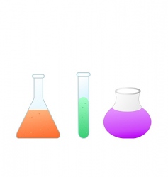 Science objects around the border Royalty Free Vector Image