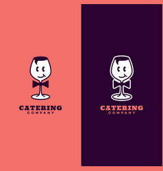 Catering company logo Royalty Free Vector Image