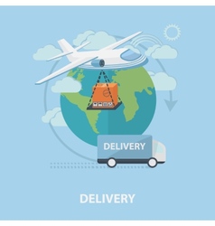 Delivery concept Royalty Free Vector Image - VectorStock