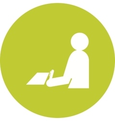 Taking test Royalty Free Vector Image - VectorStock