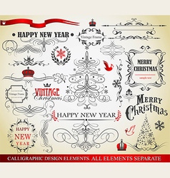Calligraphic elements Royalty Free Vector Image