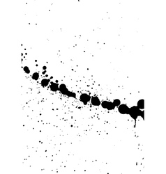 Graffiti paint splatter pattern in black on white Vector Image