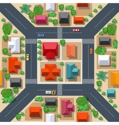 Map of town top view background pattern Royalty Free Vector