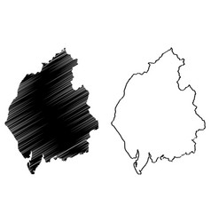 Cumbria map Royalty Free Vector Image - VectorStock