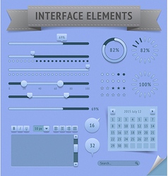 User interface elements Royalty Free Vector Image